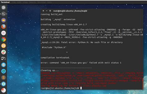 in the linux server for production i got error when i try