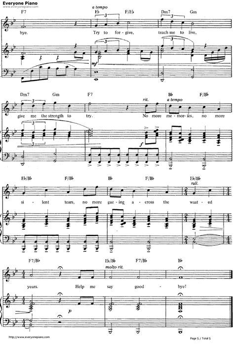 Wishing You Were Somehow Here Again钢琴谱 Andrewlloydwebber 歌剧魅影ost 钢琴谱网