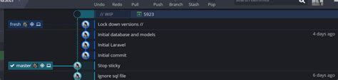 php installing laravel in a new git branch leaves vendor