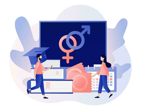 Sexual Saúde Lição Para Minúsculo Pessoas Sexual Educação Conceito
