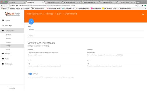 exec binding on paper ui with openhab2 beginners openhab community