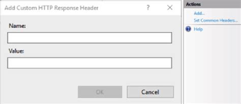 how to add security headers to various types of servers