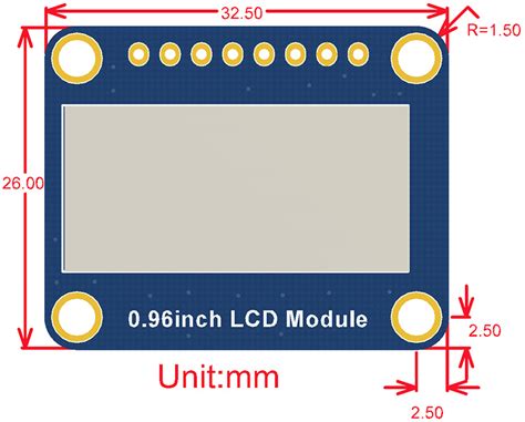160x80 general 0 96inch lcd display module ips hd