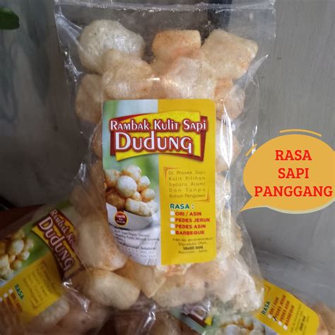 Jual Kerupuk Kulit Sapi Asli Kemasan 75 Gm Halal Dorokdok Kulit Sapi