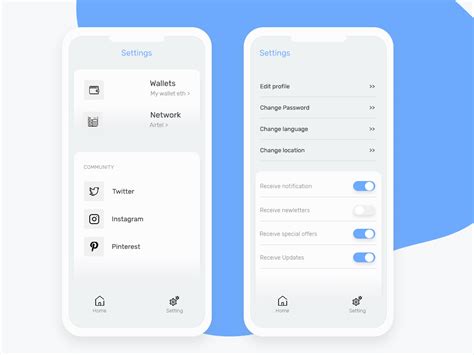 setting app daily ui and ux behance