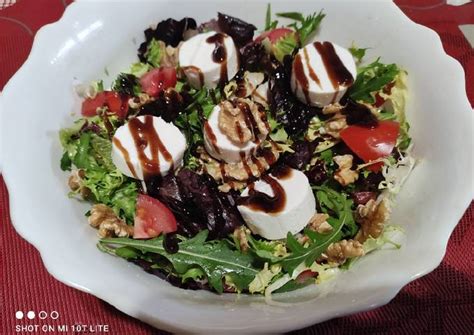 Ensalada De Queso De Cabra Y Nueces En 6 Minutos Receta De Cocina Veloz