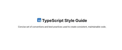 github mkosir typescript style guide ⚙️ typescript style guide