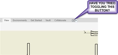 solved ribbon menu disappeared autodesk community