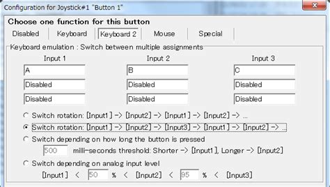 joytokey advanced features