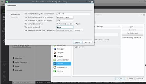 configuring qt creator to use with ltps sdk