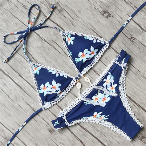 Buy 2018 Sexy Bikini Women Low Waist Swimsuit Push Up