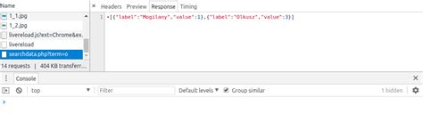 javascript jquery autocomplete doesn t load source from php file
