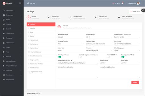 hrsale hrm and project management script by hrmdev codester