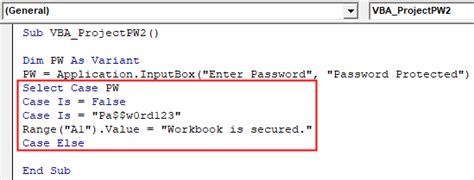 vba project password how to use vba project password in vba