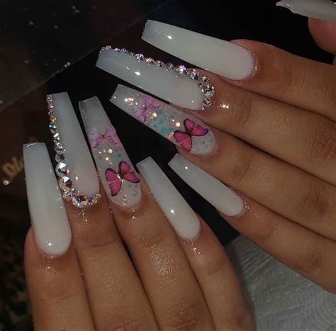 Long Coffin Baddie Cute Acrylic Nails Black Bmp Blip