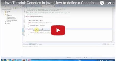 java ee java tutorial generics in java [how to define a generics