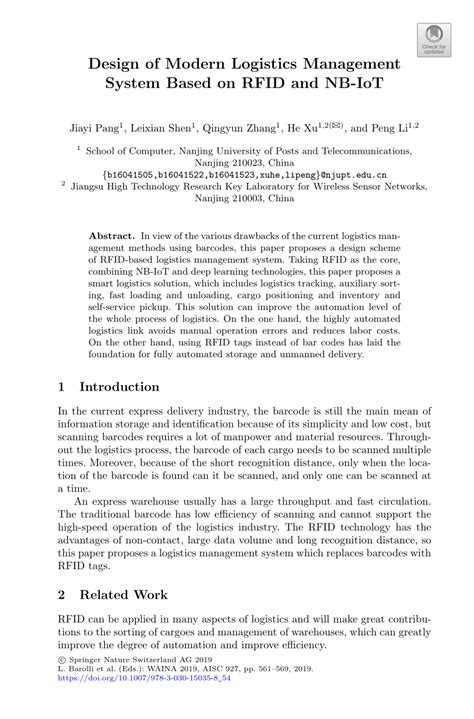 pdf design of modern logistics management system based