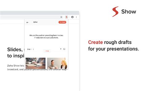 zoho show chrome web store