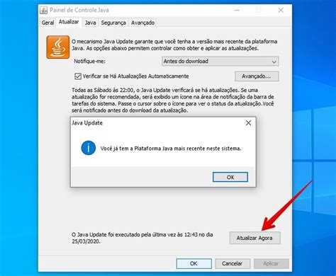 como atualizar o java no pc com windows 10 sistemas operacionais