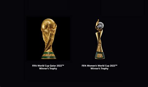 Winners Trophies For The Fifa World Cup And Fifa Womens World Cup