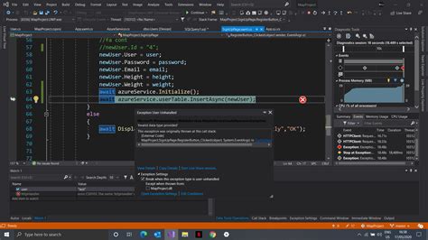 c insertasync xamarin invalid data type provided