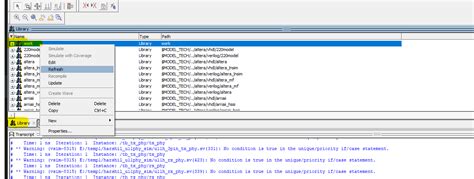 modelsim error vsim 13 recompile work intel community
