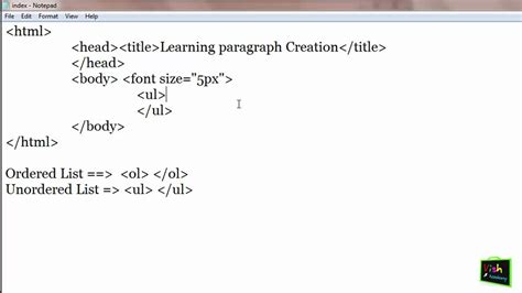 simple ordered and unordered list html list in hindi