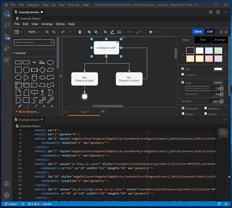 vscode drawio