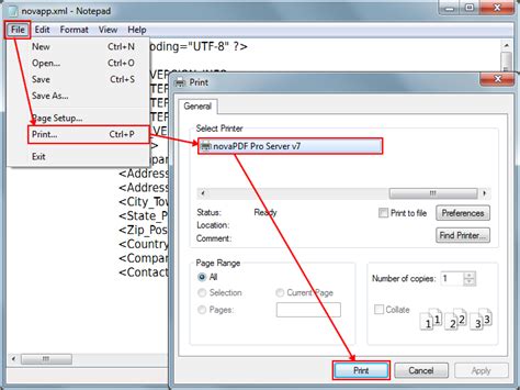 create pdf from extensible markup language xml files