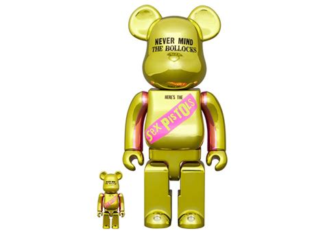 Bearbrick Sex Pistols Never Mind The Bollocks 100 And 400 Set Chrome Us