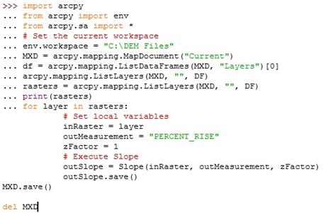 arcgis desktop arcpy slope script trouble saving geographic