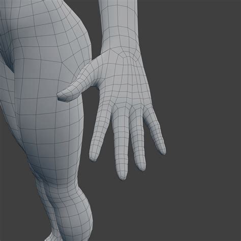 woman character base mesh rigged 3d model female characters