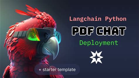 launch your own langchain pdf chat streamlit tutorial no code easy