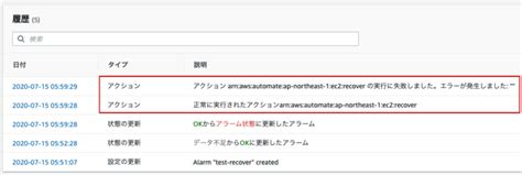 cloudwatch alarmのauto recoveryに触れる developersio
