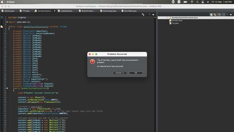 eclipse not working on mac java application is missing somehow stack