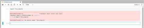 python 3 x fancyimpute installed but i can t import it on jupyter