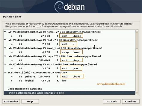 debian 10 buster installation steps with screenshots