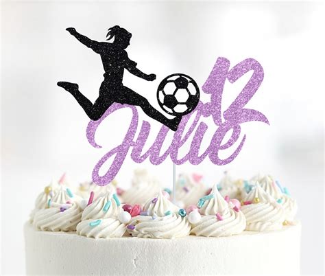 Soccer Birthday Cake Topper Girl Soccer Cake Topper Female Soccer