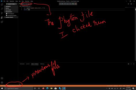 python vs code runs previous file instead current one stack overflow
