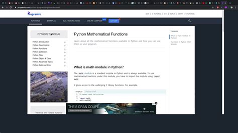 math function in python youtube