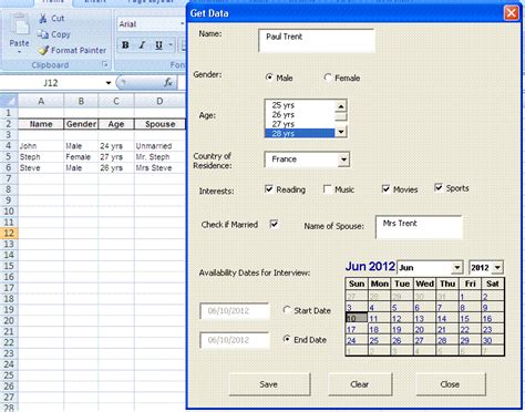 excel userform controls checkbox optionbutton and togglebutton