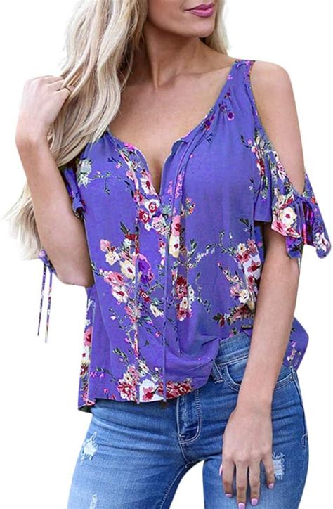Writtian Sexy Oberteil Damen Schulterfrei Off Shoulder Bluse Langarm