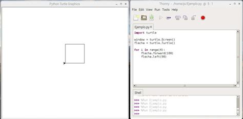 tutoriales introducción a python turtle graphics en