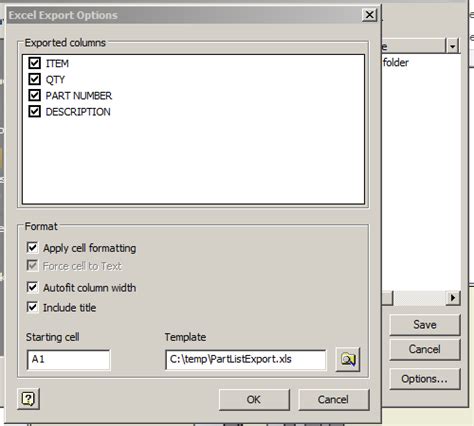 from the trenches with autodesk inventor ilogic export parts list