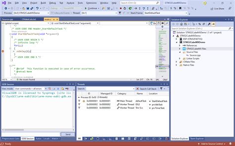 creating advanced stm32cubemx based projects with visualgdb visualgdb