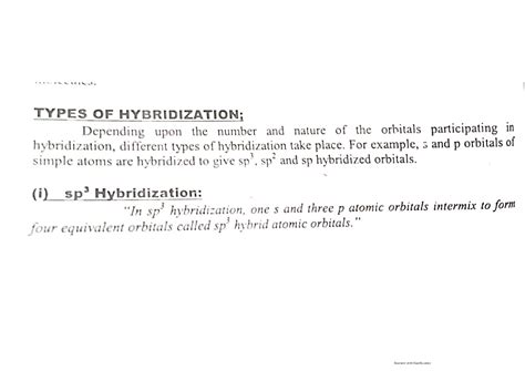 Solution Sp3 Hybridization With Examples Reaction And Explanation