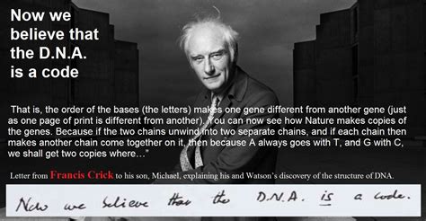 Letter From Francis Crick To His Son Michael Explaining His And