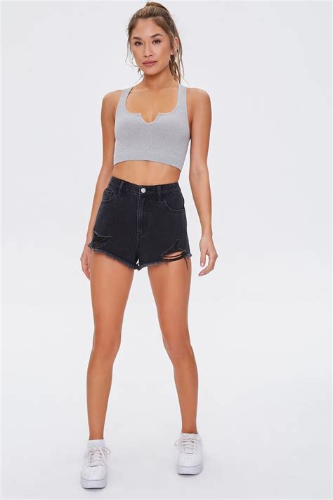 Seamless Split Neck Bralette