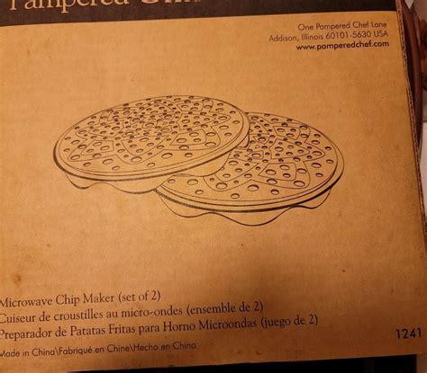 The Pampered Chef Microwave Chip Maker 1241 Apple Potato Yucca Veggies