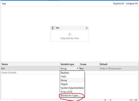 how to convert an object type variable to uipath core browser type